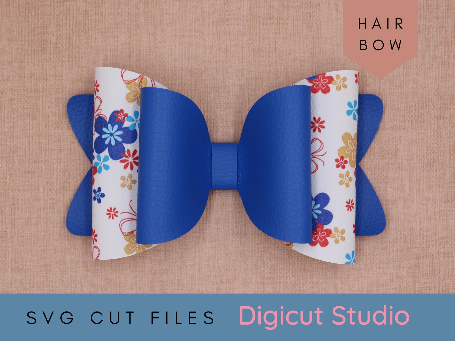 Classic Hair Bow Svg. Double Bow Svg. Stacked Bow Svg. Large - Etsy