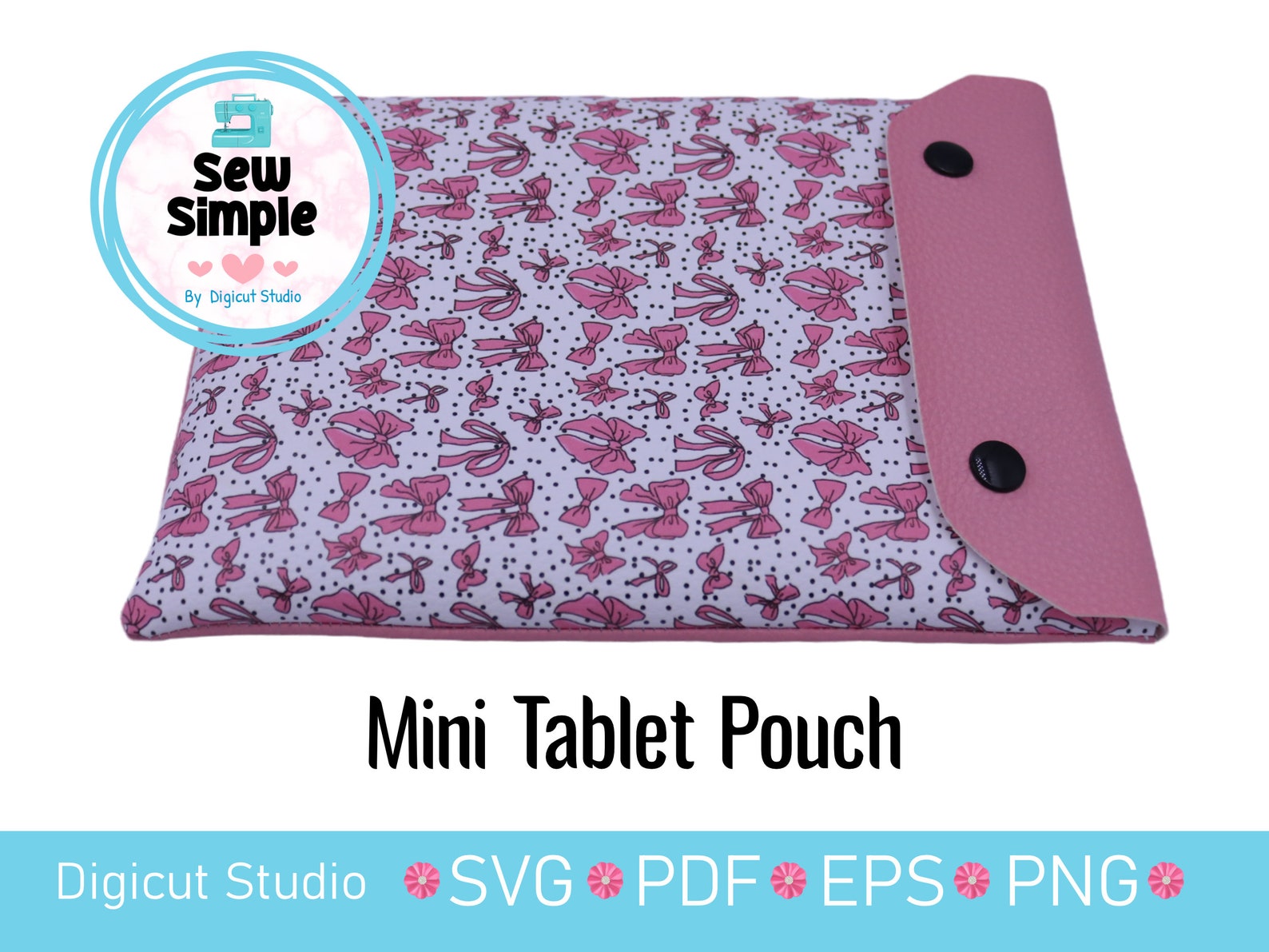 Mini Tablet Pouch Svg. Sewing Template Svg. Pencil Pouch Svg. - Etsy