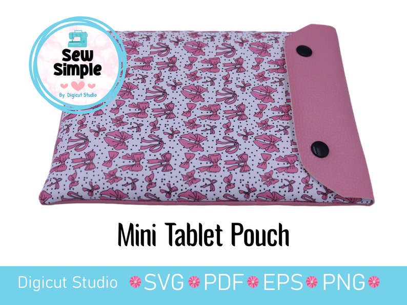 Mini Tablet Pouch Svg. Sewing Template Svg. Pencil Pouch Svg. - Etsy