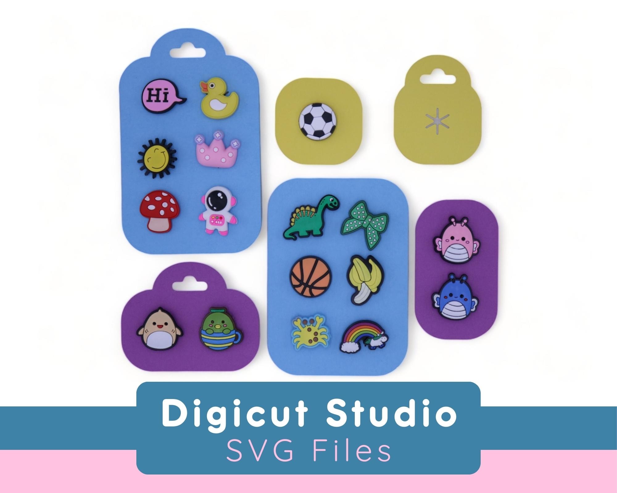 Shoe Charm Display Cards Svg. Swing Tag Cards Svg. Shoe Charm Organiser ...