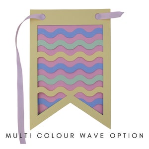 Number Bunting Svg. Wave Bunting. Pastel Party Bunting. Milestone ...