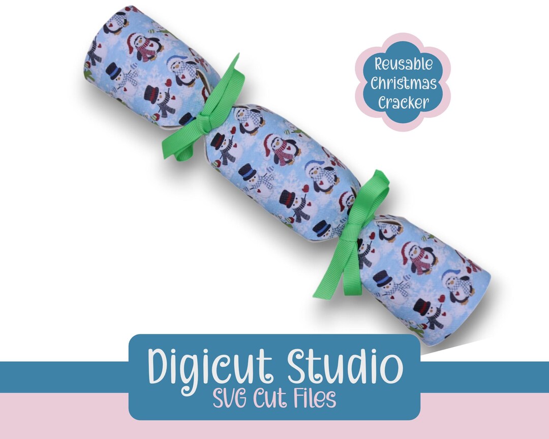 Reusable Christmas Cracker SVG. Faux Leather Christmas Cracker. DIY Bon ...