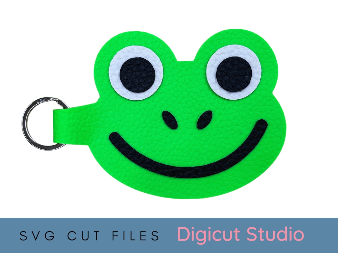 Frog Key Ring Svg. Frog Key Chain Svg. Frog Bag Tag Svg. Kindy - Etsy
