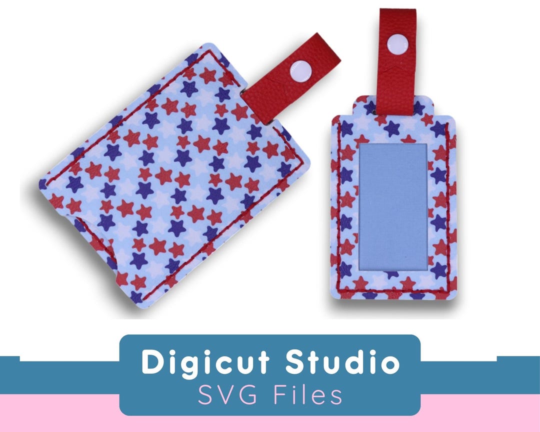 Luggage Tag Svg. Hand Sew Luggage Tag With Privacy Pouch Svg. Travel ...