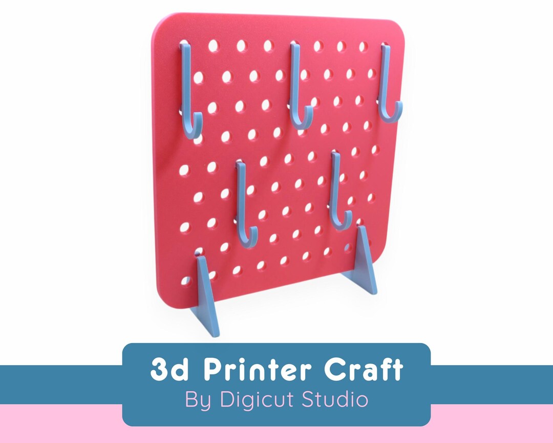 3d Printing Mini Pegboard STL File. Desktop Peg Board STL File. 3d ...