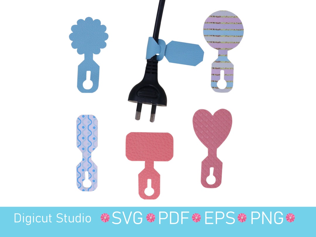 Cord Identifiers Svg. Cable Labels SVG. Cord ID. Scrap Faux Leather ...