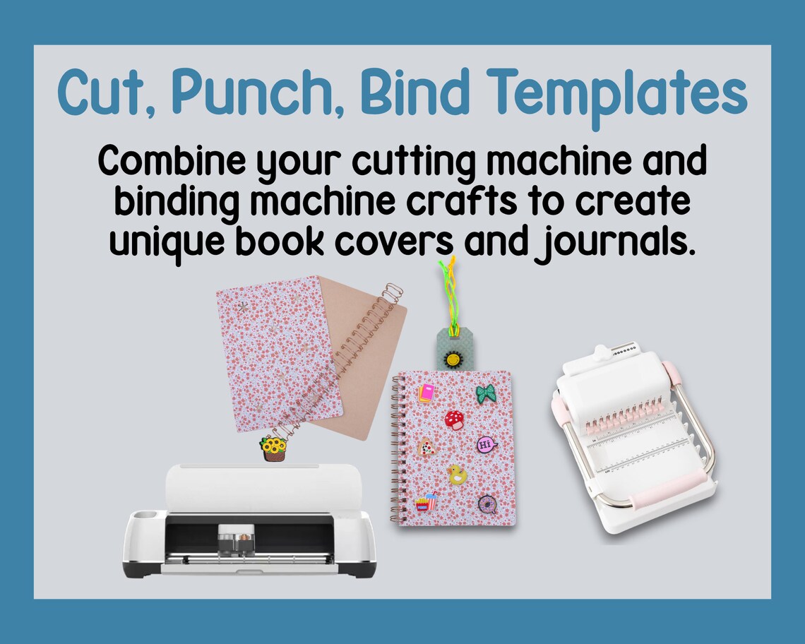 A5 Shoe Charm Book Cover SVG. Cut Punch Bind Template. Journal Making ...