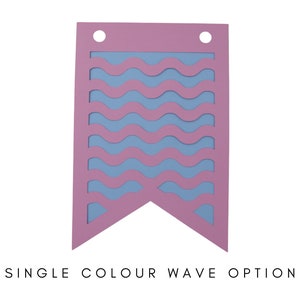 Number Bunting Svg. Wave Bunting. Pastel Party Bunting. Milestone ...