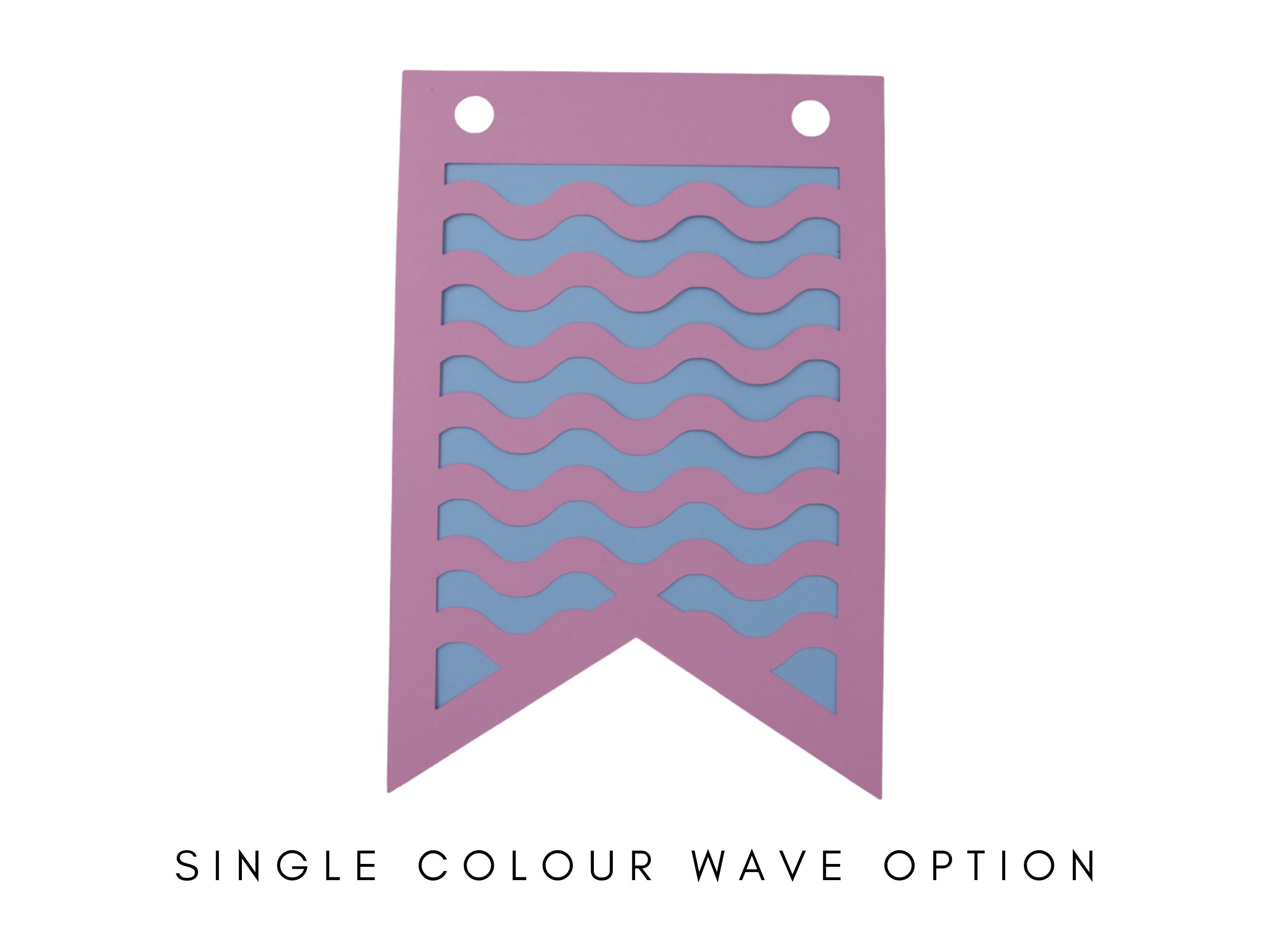 Number Bunting Svg. Wave Bunting. Pastel Party Bunting. - Etsy