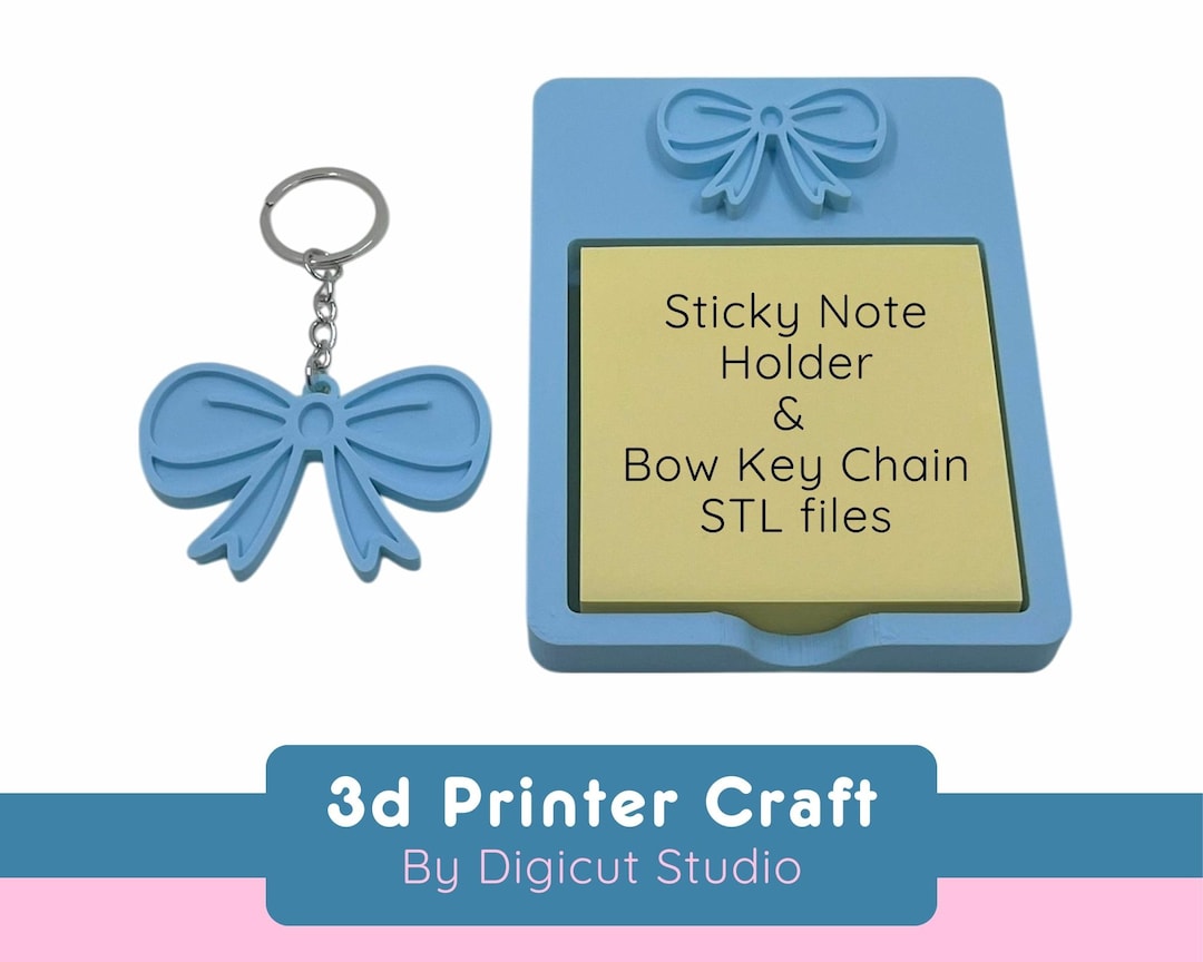 3d Printing Bow Key Chain STL File. DIY Key Chain. Pretty Bow 3d Print ...