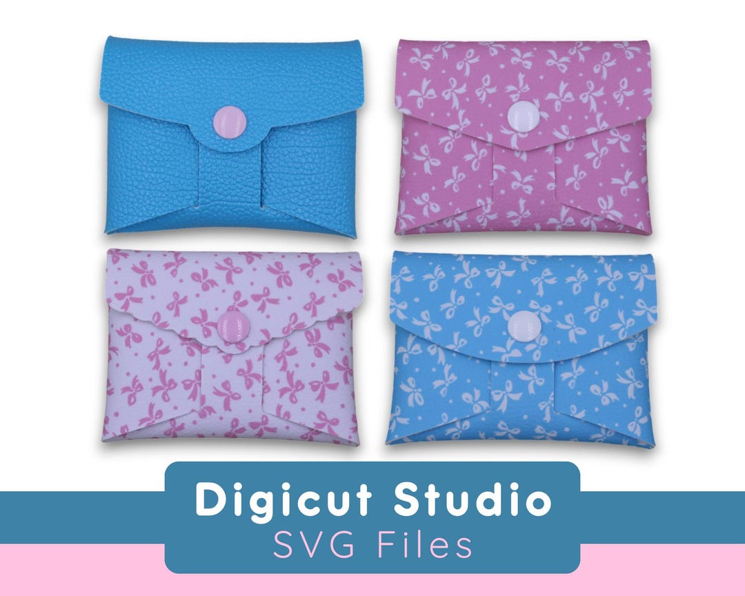 Fold Coin Purse SVG. No Sew Wallet SVG. Coin Pouch. Purse Template ...