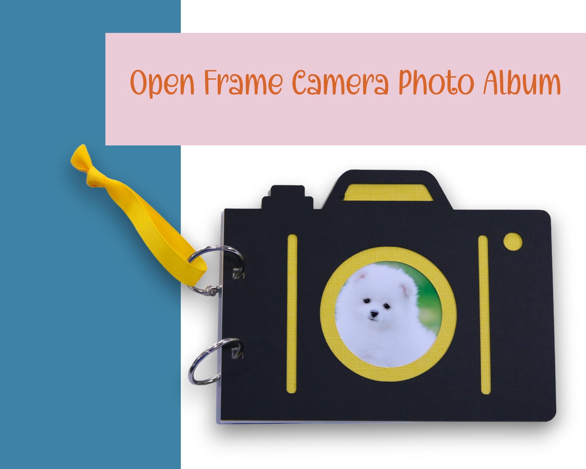 6 X4 Inch Photo Album SVG File. Camera Photobook Svg. Heart Camera ...