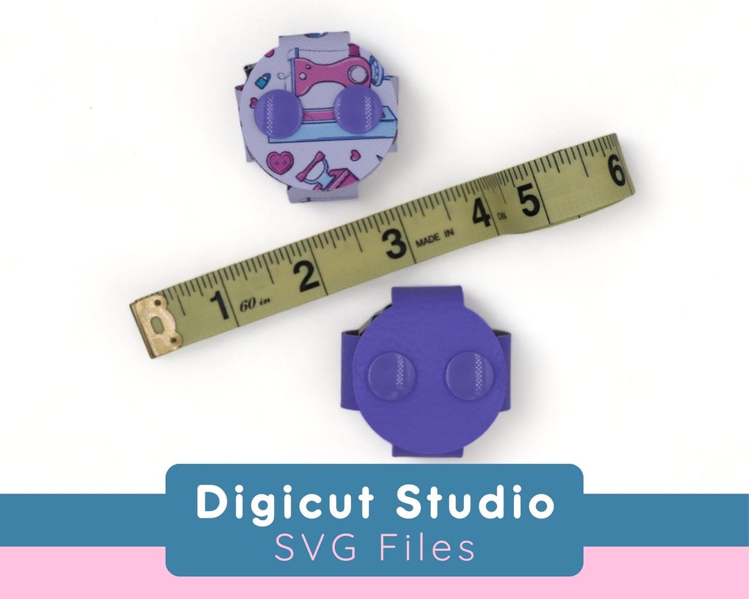 Fabric Tape Measure Cover SVG. Tape Measure Pouch Svg. Sewing Basket ...