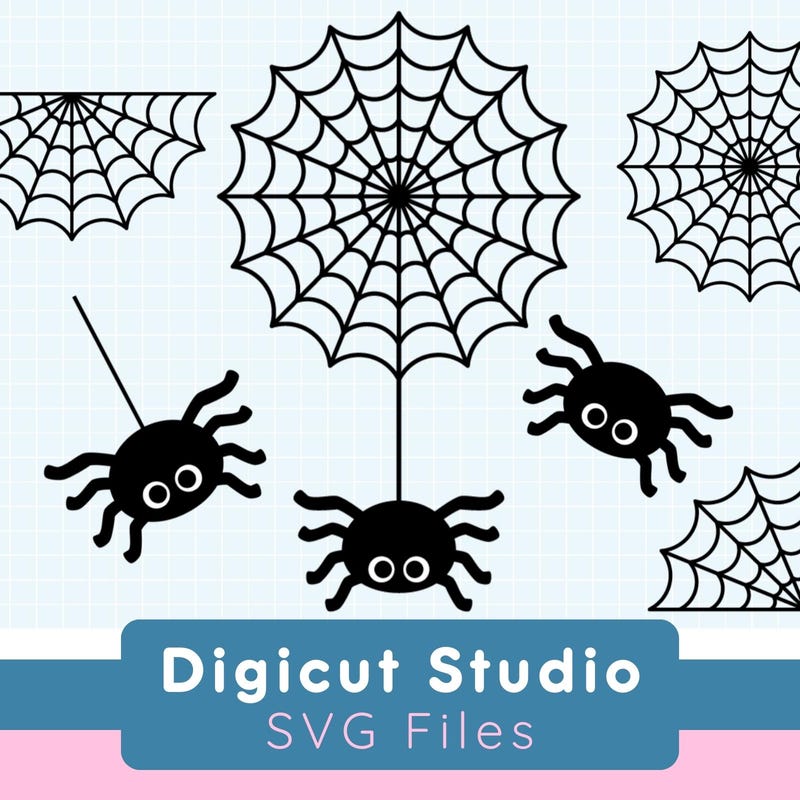 Halloween Clip Art Spider - Etsy