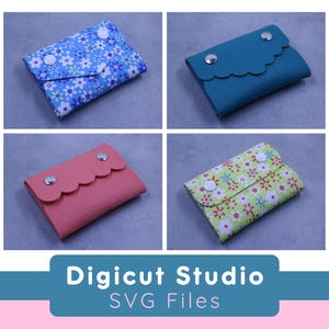 Two Snap Pouches Svg. Compact Pouch Svg. No Sew Coin Purse Svg. Pouch ...