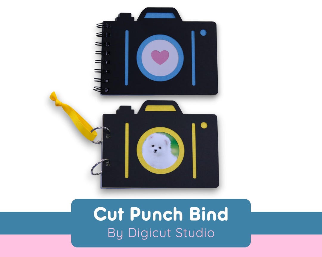 6 X4 Inch Photo Album SVG File. Camera Photobook Svg. Heart Camera ...