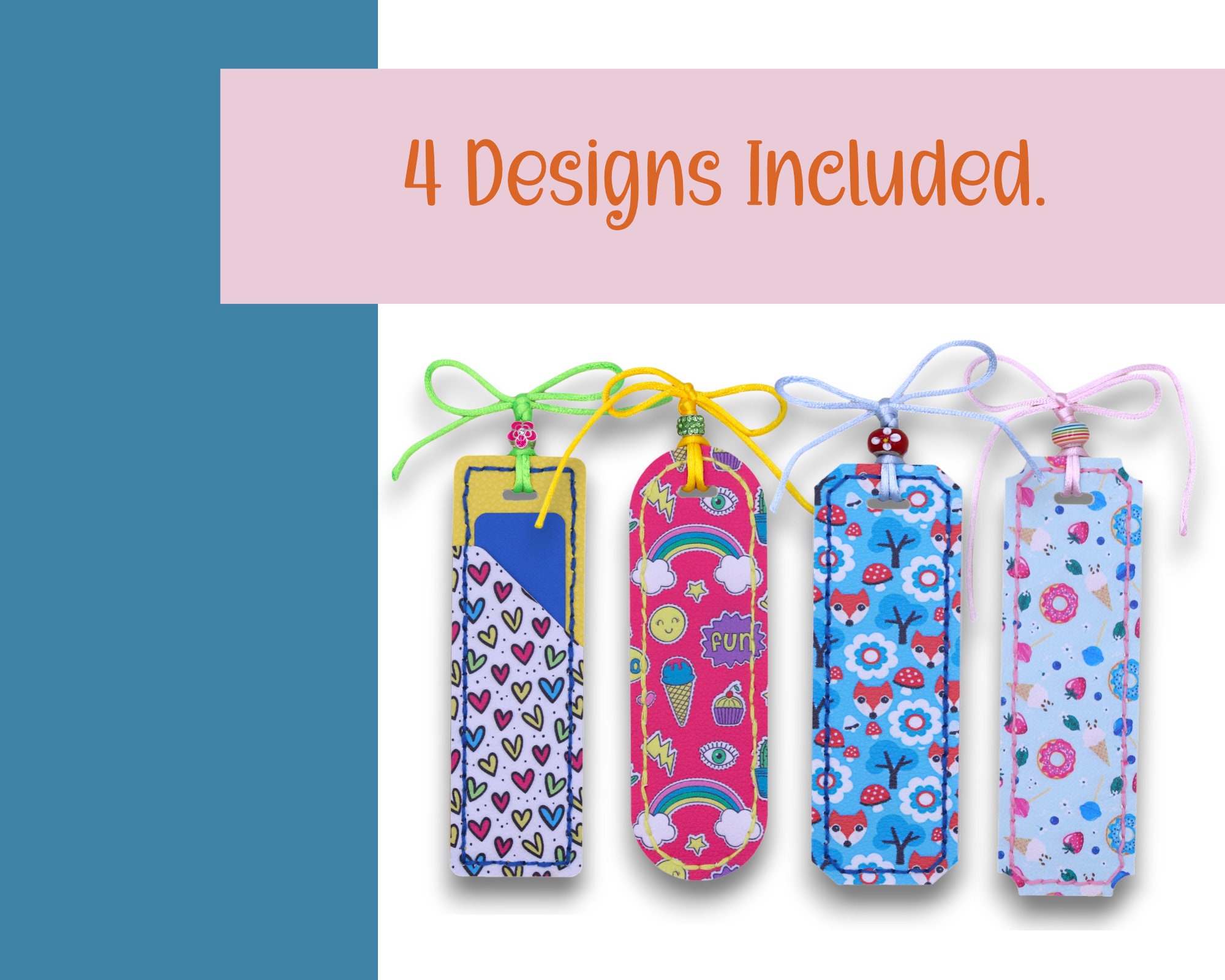 Hand Sew Book Mark SVG. Note Insert Book Mark Svg. Journal Book Mark ...