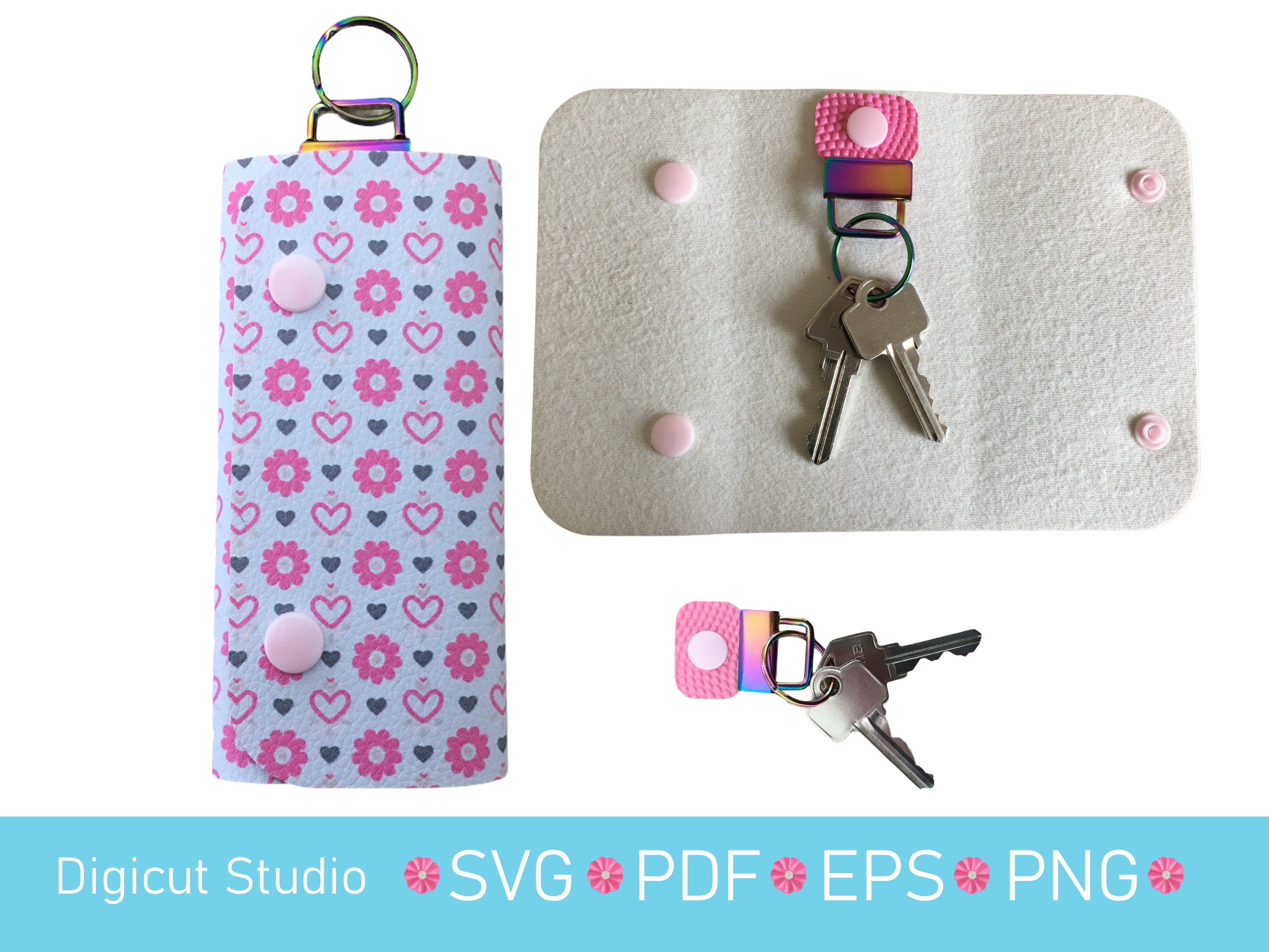 Leather Key Wallet Svg. Key Holder SVG. Key Pouch Svg. Fob | Etsy