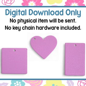 3d Printer Key Chain Blanks STL File. Craft Blanks STL. DIY Key Chain ...