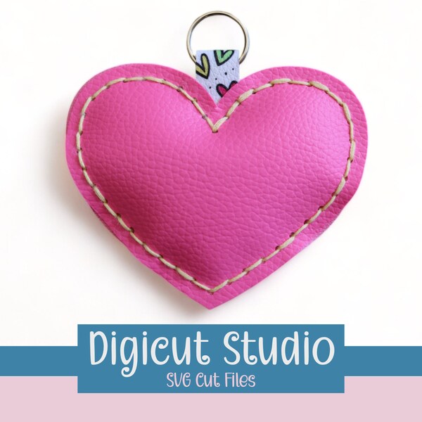 Leather Heart Key Chain Pattern - Etsy