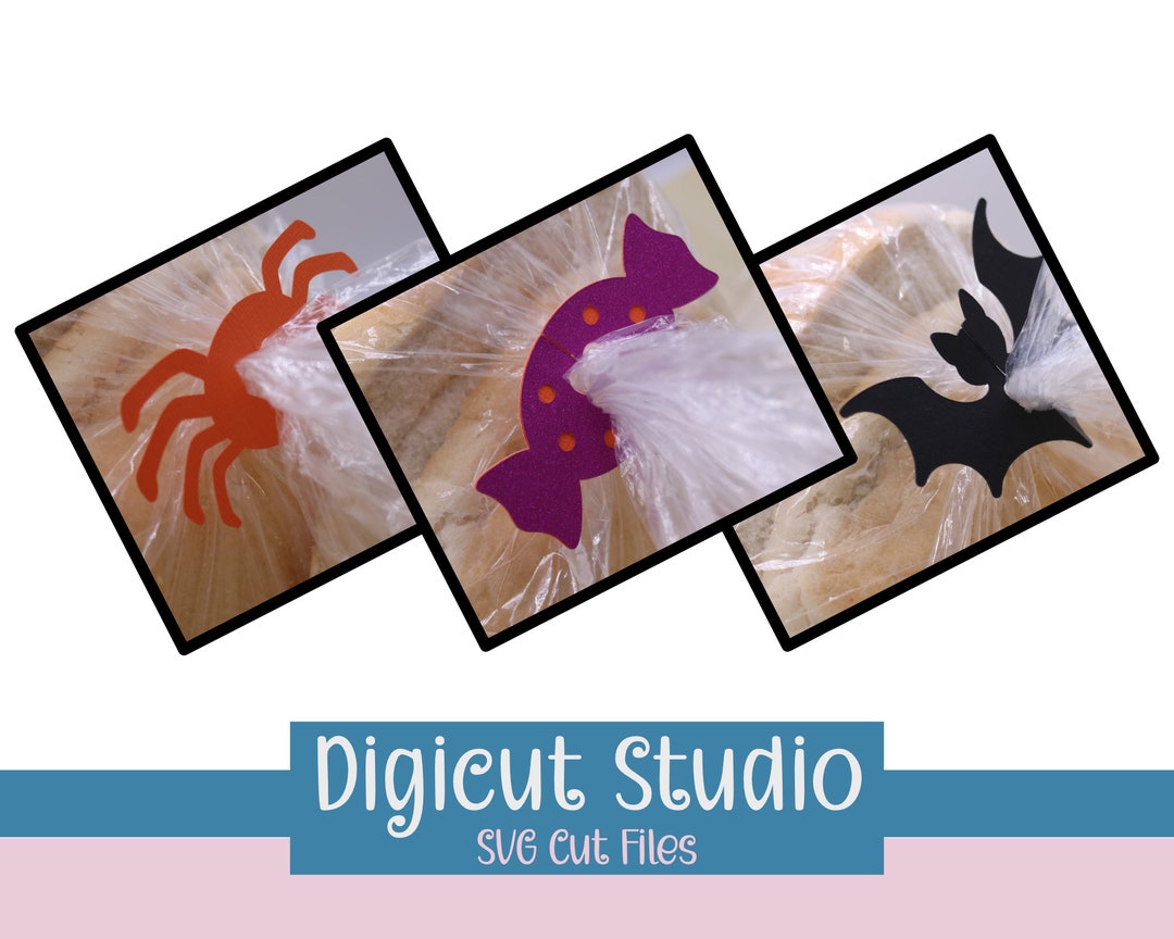 Halloween Bread Tags SVG. Loaf Tags Svg. Novelty Bread Tag Svg. Party ...