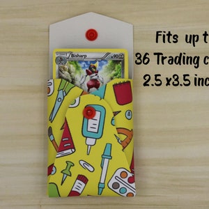 Trading Card Pouch Svg. No Sew Pouch With Handle Svg. School Bag Pouch ...