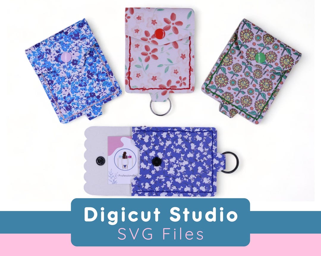 Credit Card Keyring Svg. Hand Sew Key Chain. Store Card Pouch. Swipe ...