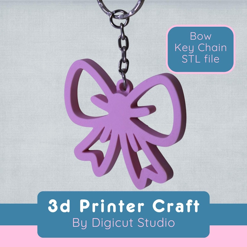 Pretty Bow 3d Print Stl - Etsy