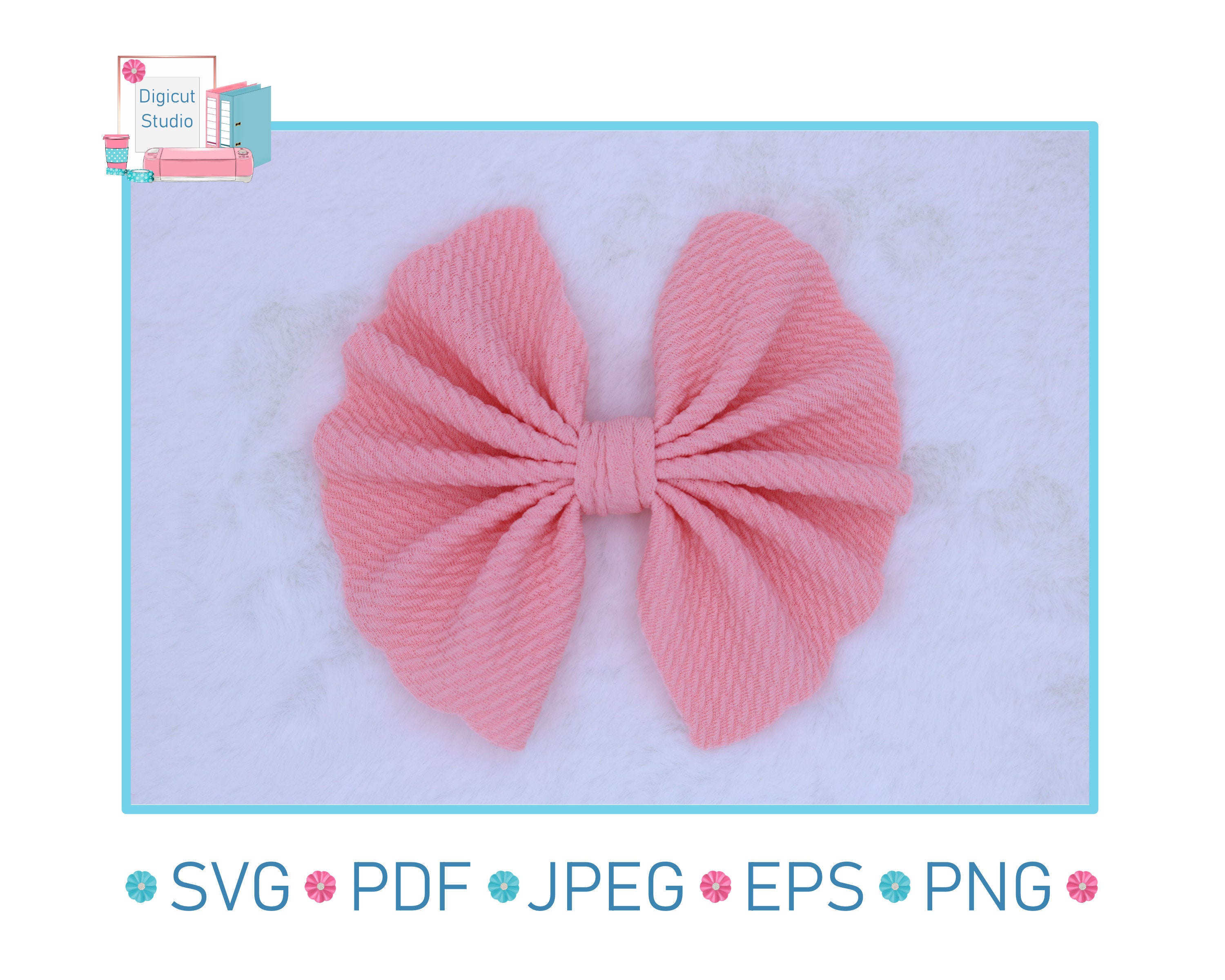 Liverpool Bullet Fabric Hair Bows SVG. Bullet Fabric Bow - Etsy