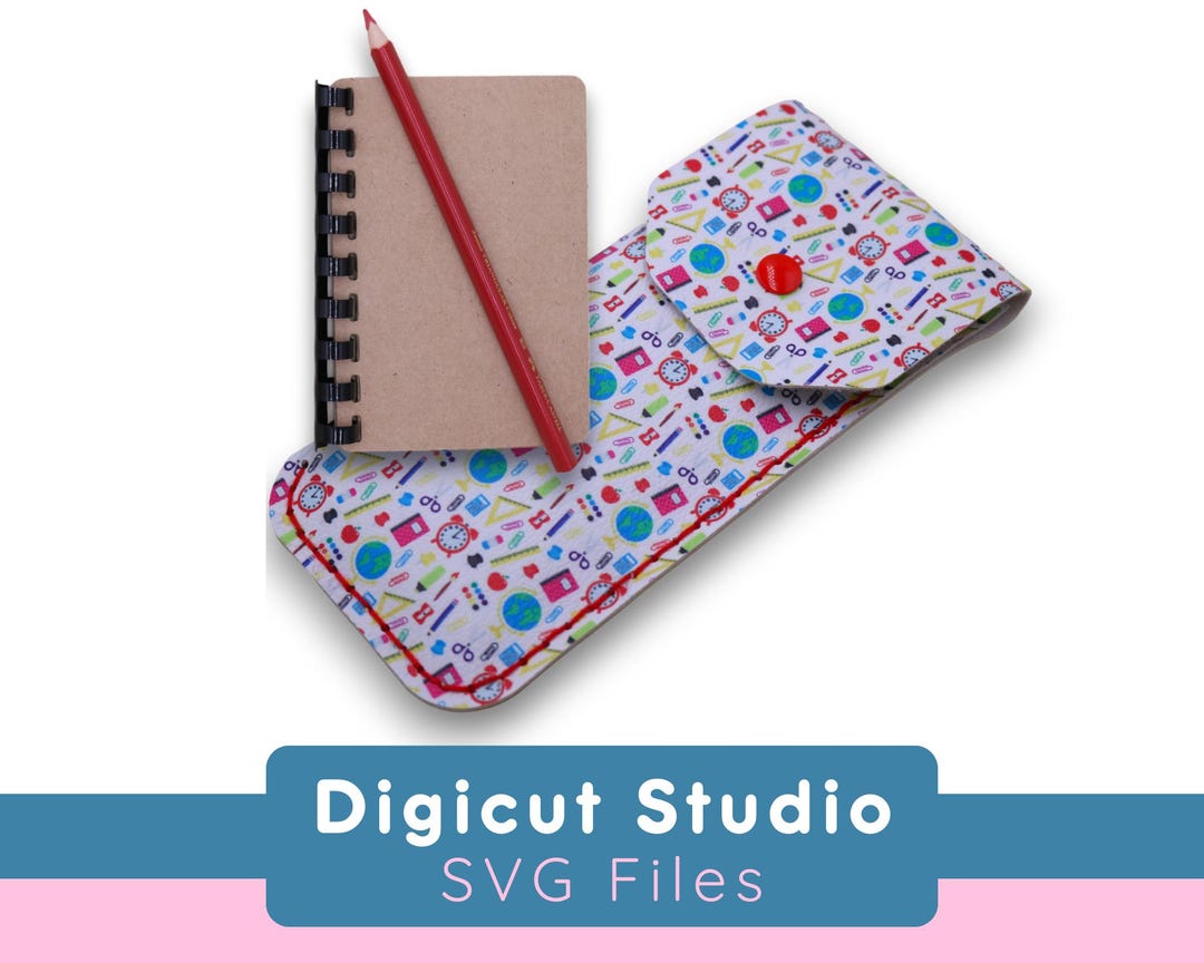 Pencil Pouch Svg. Pencil Case Svg. Mini Note Cards for Comb Binding ...