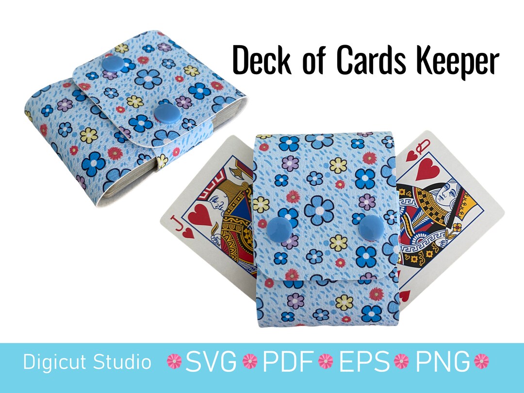 Playing Card Cover Svg. Deck of Cards Keeper Svg. Card Pouch Svg. Card ...
