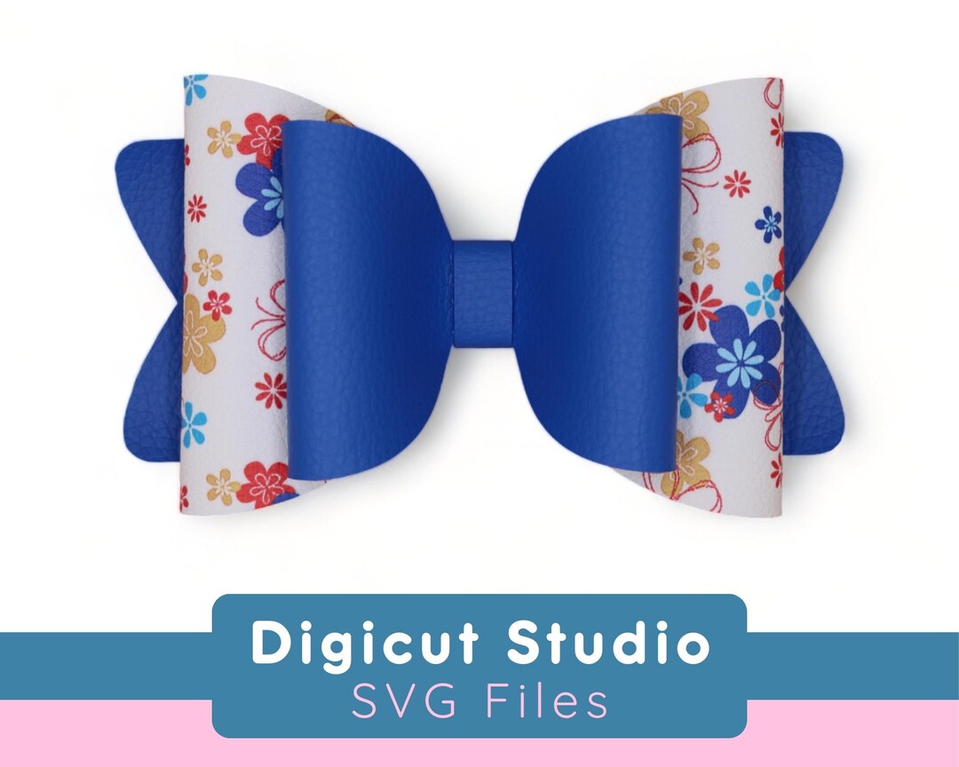 Classic Hair Bow Svg. Double Bow Svg. Stacked Bow Svg. Large Hair Bow ...