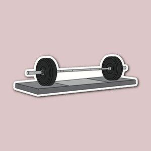 Deadlift Platform Powerlifting Sticker, Gym Sticker, Weightlifting ...