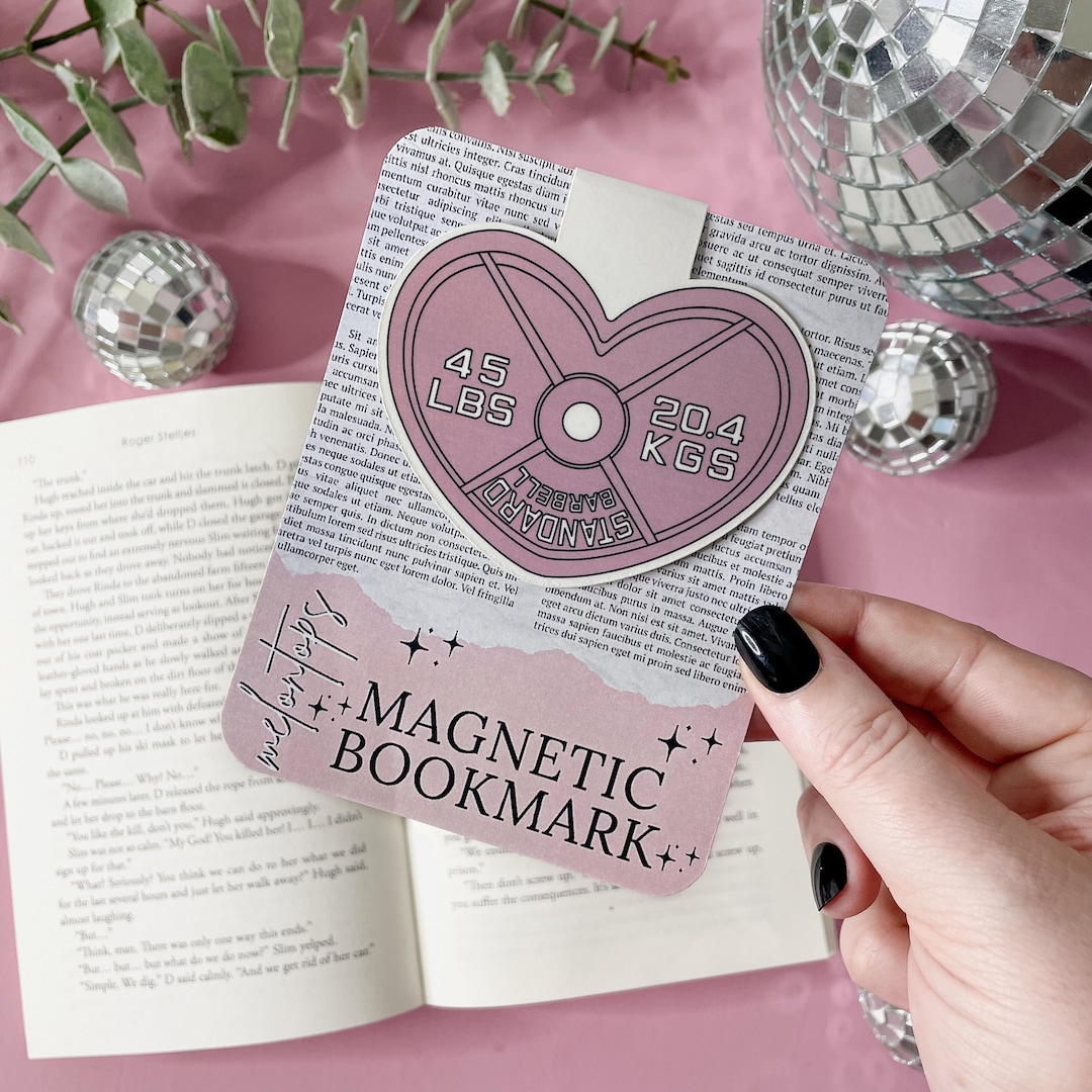 Heart Shaped Plate Bookmark, Book Lover Gift, Gym Lover Gift ...