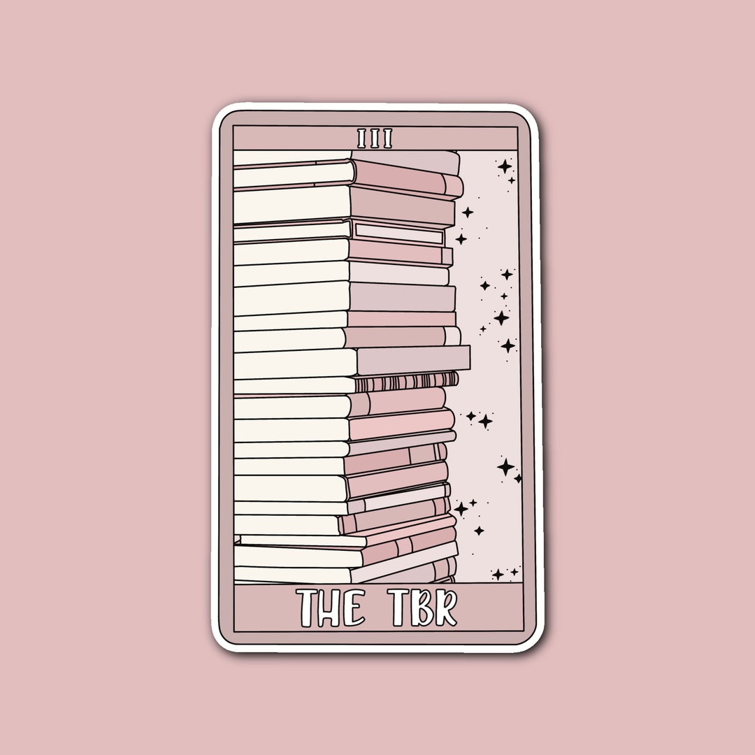 TBR List Tarot Sticker, Book Tarot Sticker, Book Stack, Librarian ...