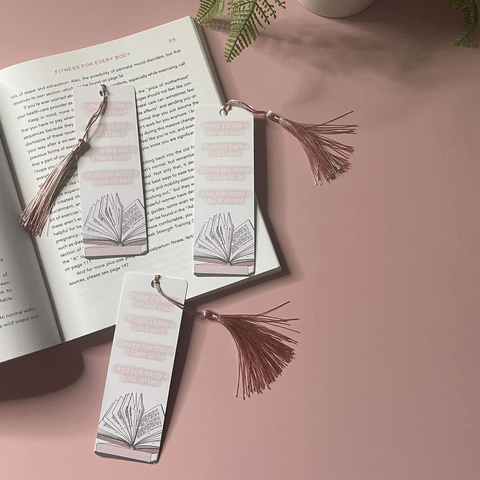 Today Id Like to Sit and Read Bookmark Book Lover Gift - Etsy