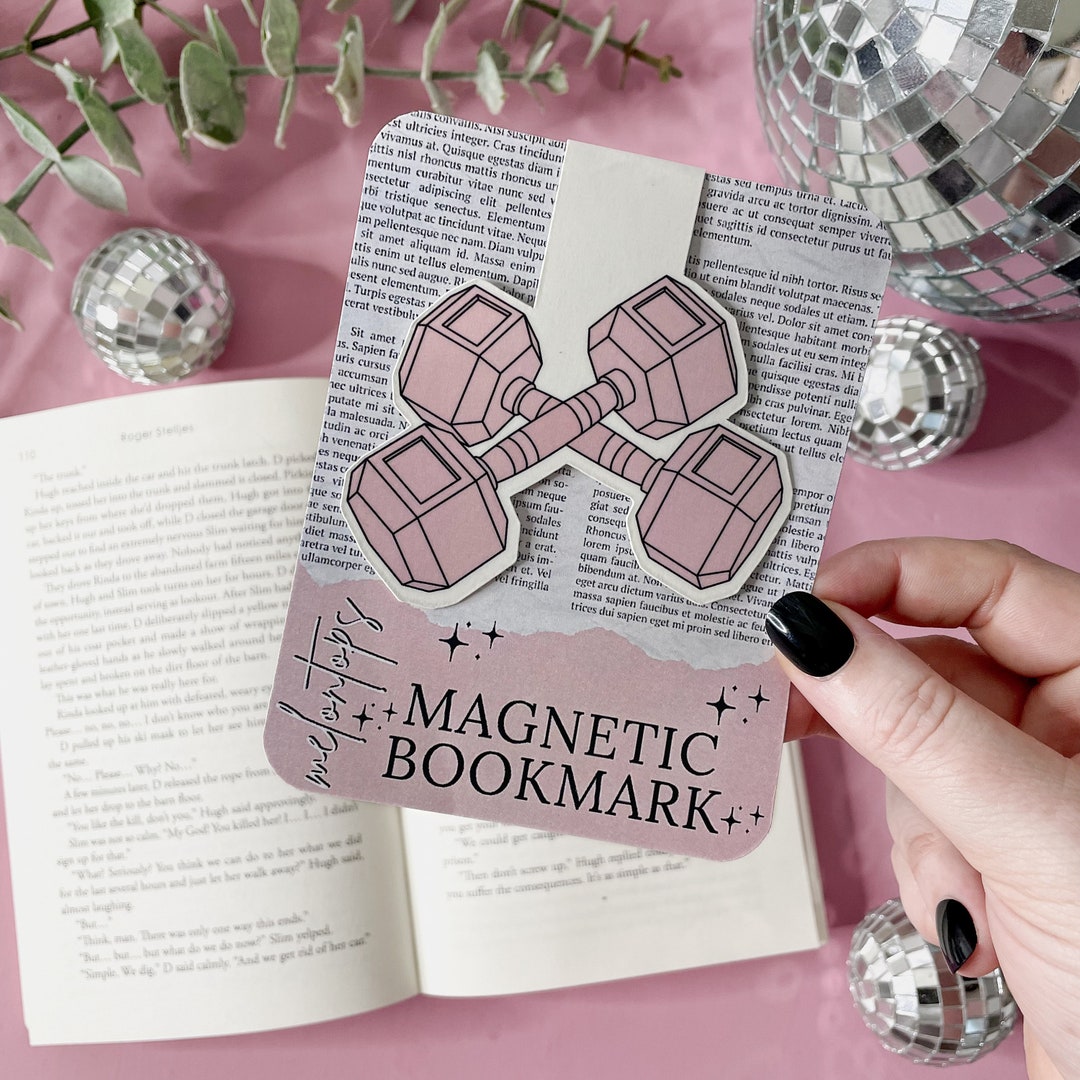 Dumbbells Magnetic Bookmark, Book Lover Gift, Gym Lover Gift ...