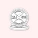 45lb Plate Stack Water Resistant Sticker, Powerlifting Sticker ...