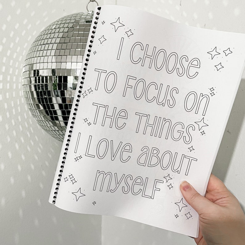 Body Positive Coloring Book Affirmation Coloring Book Adult - Etsy