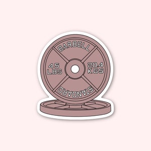 45lb Plate Stack Water Resistant Sticker, Powerlifting Sticker ...