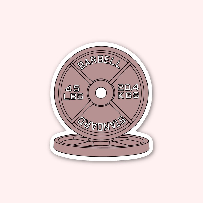 45lb Plate Stack Water Resistant Sticker Powerlifting - Etsy