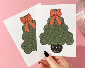Reindeer Kettlebell Blank Holiday Card With Envelope, Powerlifter ...