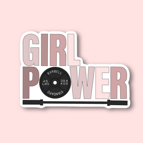 Girl Power Sticker Powerlifting Sticker Weightlifting - Etsy