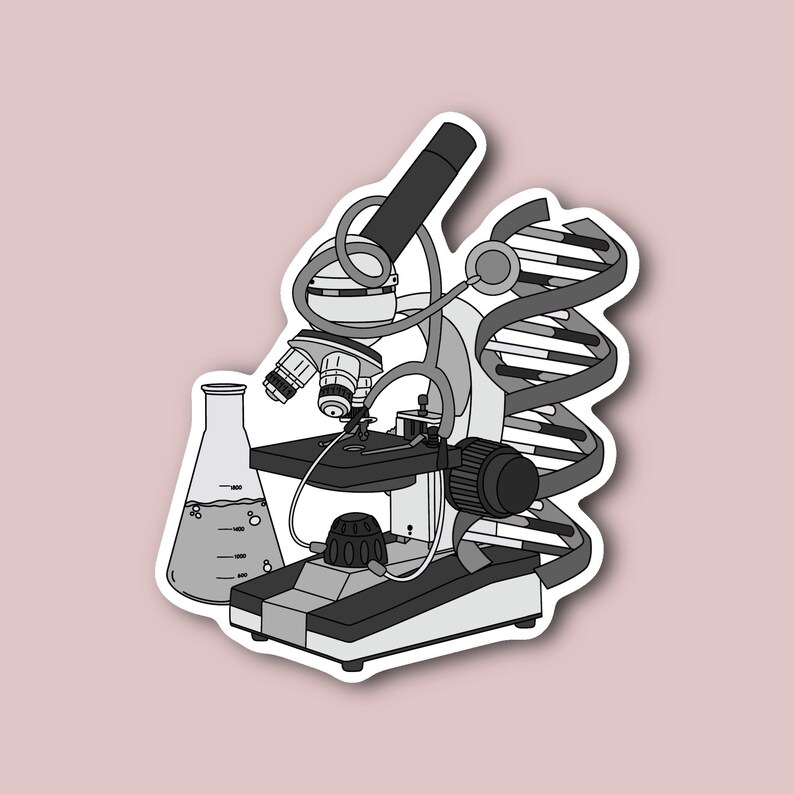 Micro Biologist Sticker, Science Sticker, STEM Sticker, Medical Sticker ...