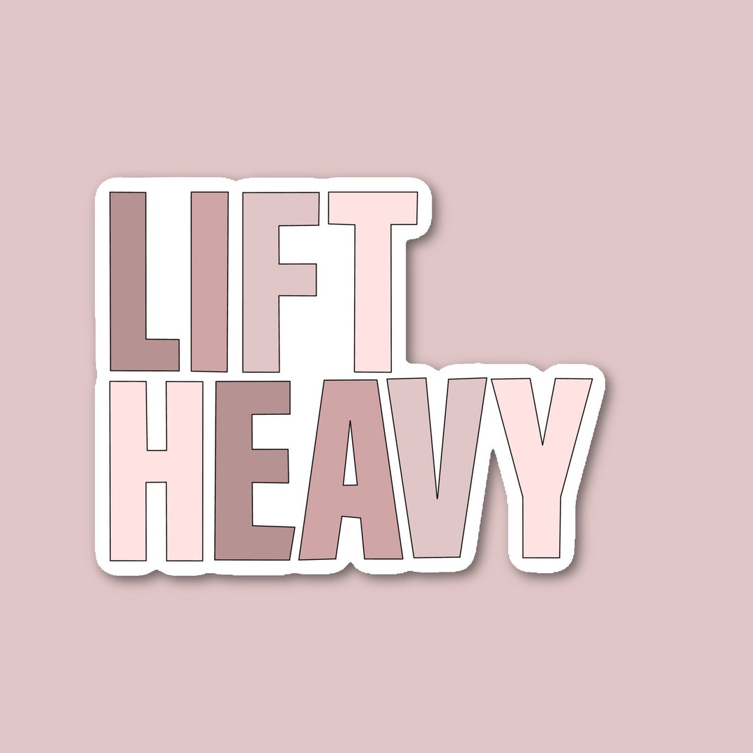 Lift Heavy Laptop Sticker, Powerlifting Sticker, Weightlifting Sticker ...