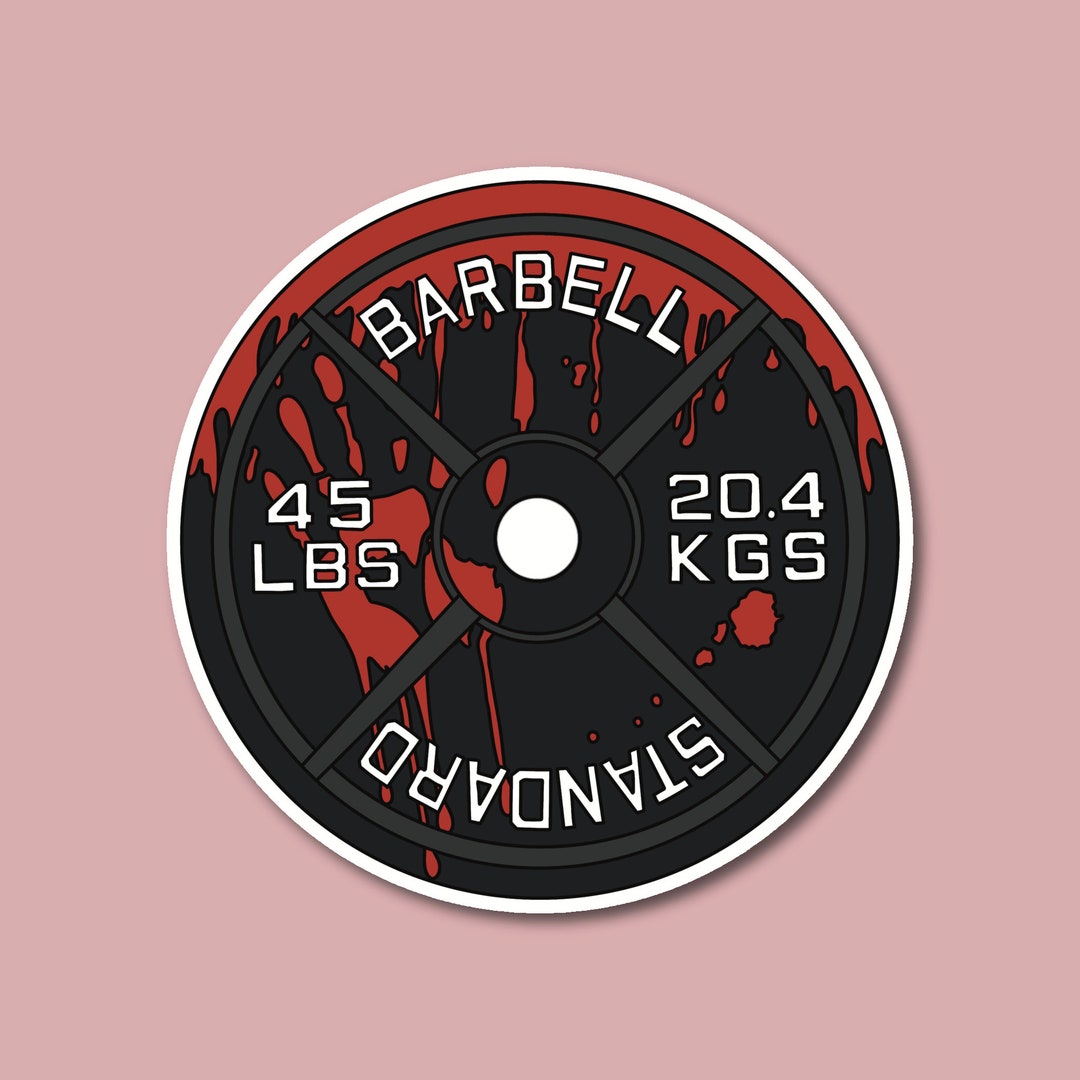 True Crime 45lb Plate Sticker, Powerlifting Sticker, Weightlifting ...