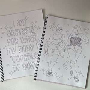 Body Positive Coloring Book, Affirmation Coloring Book, Adult Coloring ...