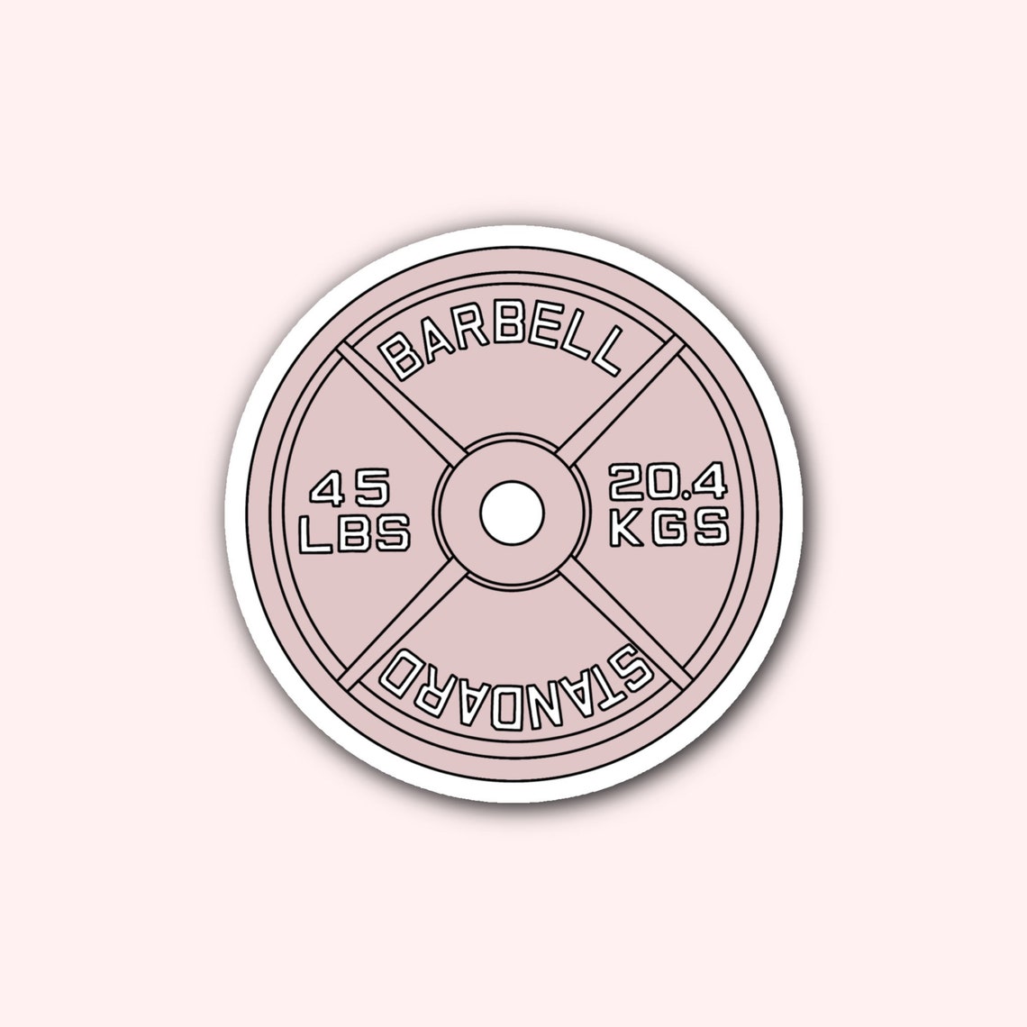 45lb Plate Sticker Powerlifting Sticker Weightlifting - Etsy
