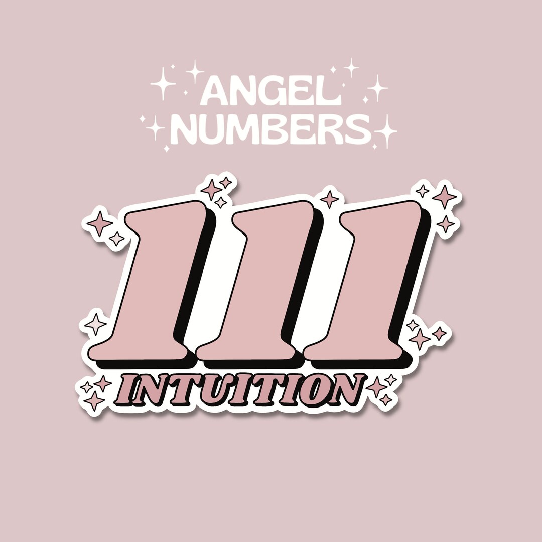 Angel Numbers Sticker, Witchy Sticker, Pink Witch, Pastel Goth Sticker ...