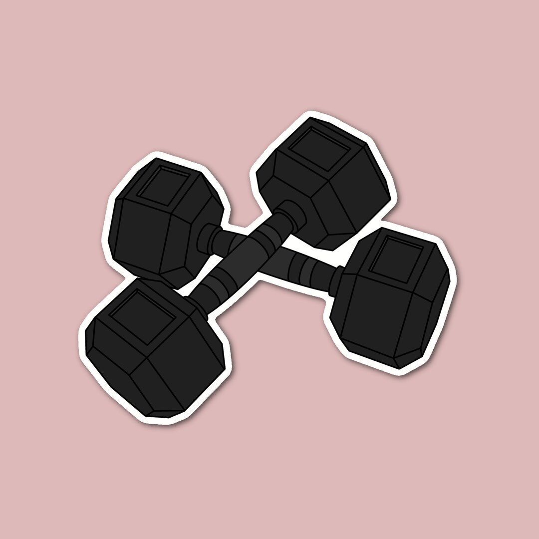 Dumbbell Sticker, Powerlifting Sticker, Weightlifting Sticker, Girls ...